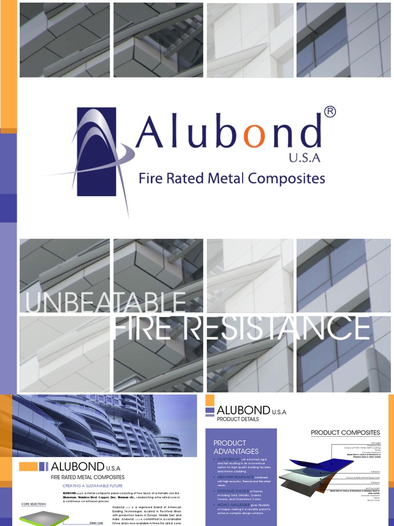 Alubond Usa Brochure Technical Brochure | PDF | Technology & Engineering