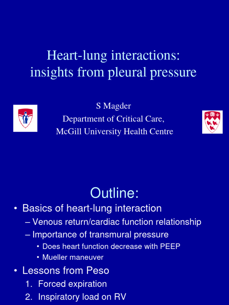 Heart-Lung Interactions and Pleural Pressure Insights | PDF | Heart ...