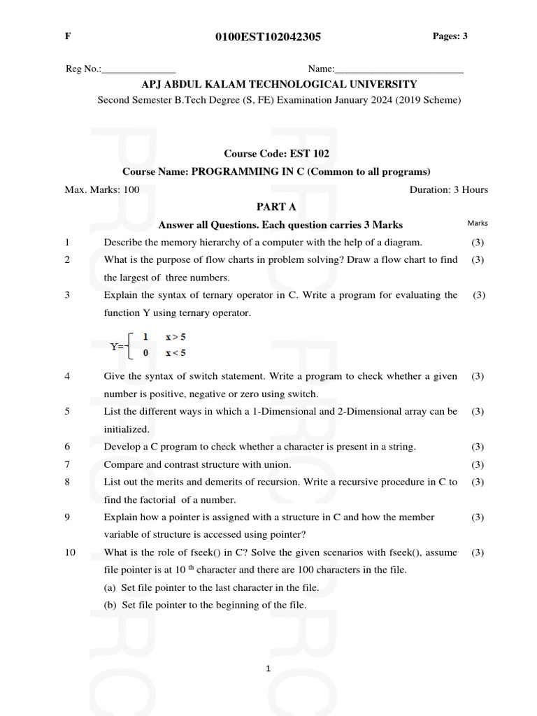 EST102-D January 2024 | PDF | Computer Program | Programming