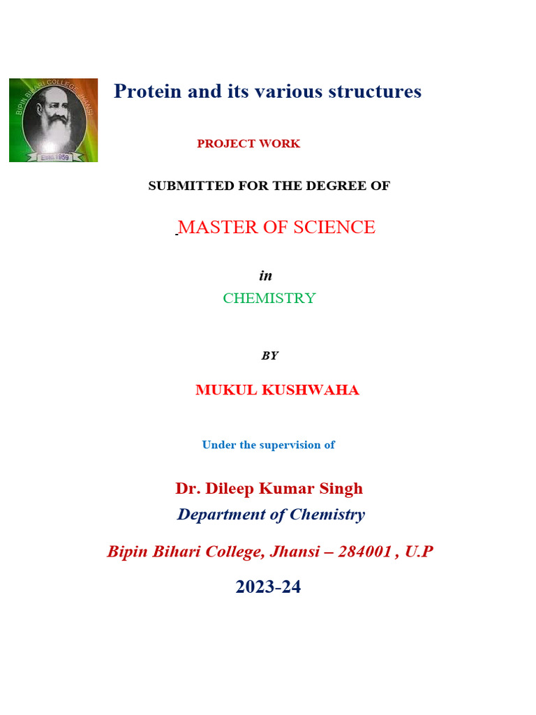 Mukul MSC 3rd Project File 2option | PDF | Protein–Protein Interaction ...