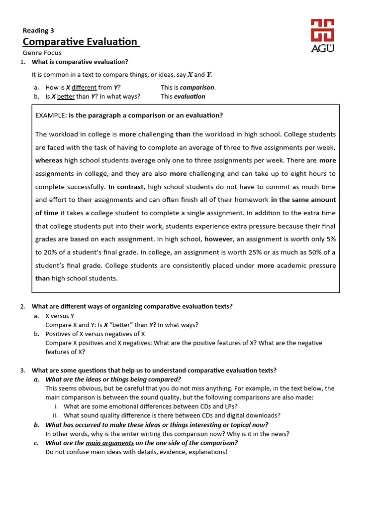 R3 GF04 Comparative Evaluation | PDF | Compact Disc | Evidence