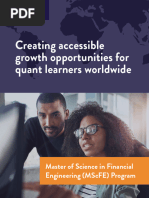 WQU - Master of Science in Financial Engineering WQU | PDF ...