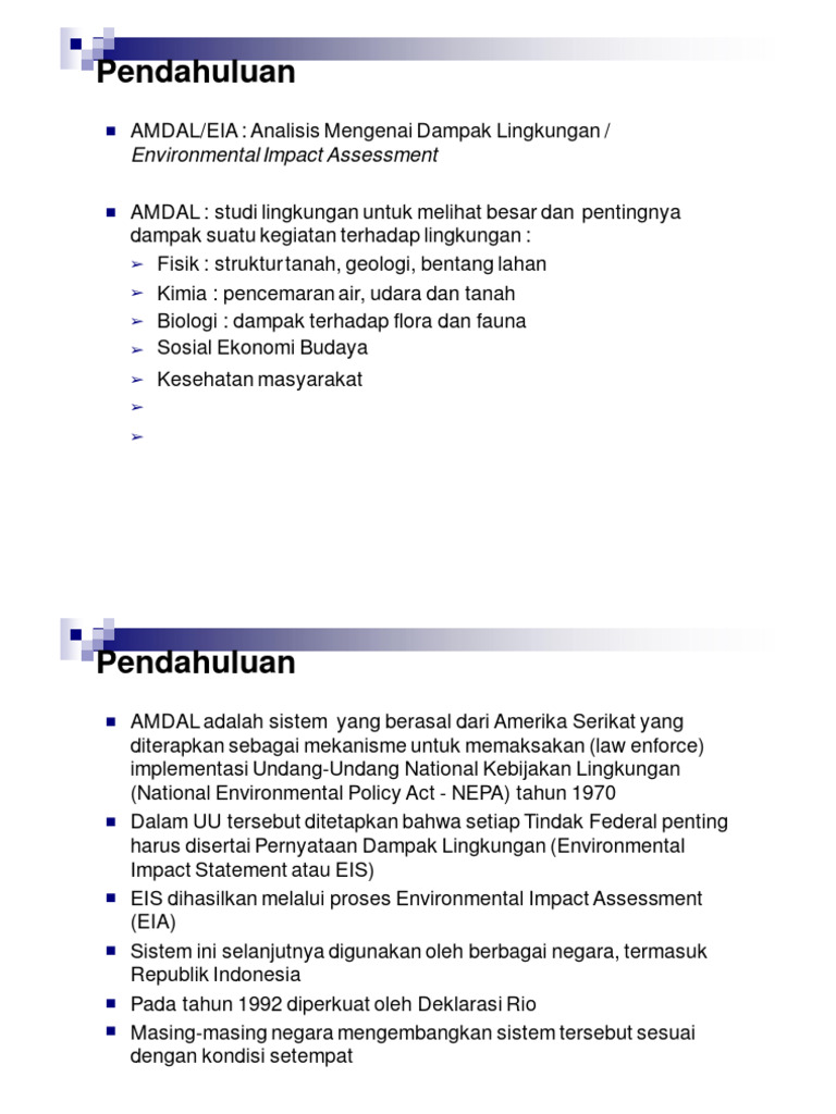1 Pengantar AMDAL | PDF