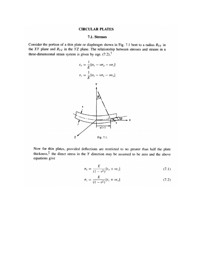 Circular Plates (Part 1) | PDF