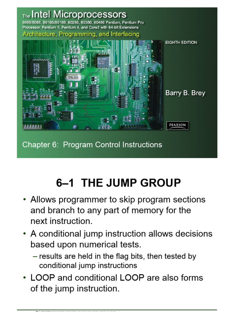 Chapter 6: Program Control Instructions | PDF | 64 Bit Computing | Microprocessor