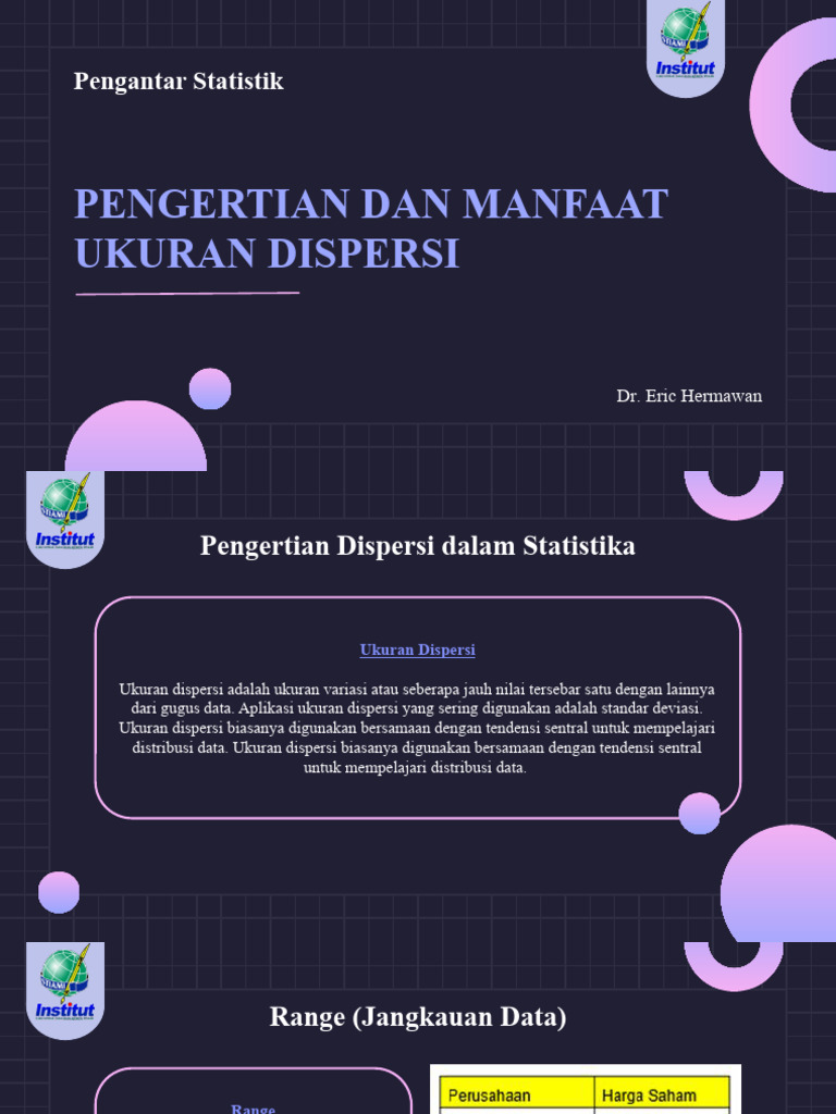 Ukuran Dispersi dalam Statistik | PDF