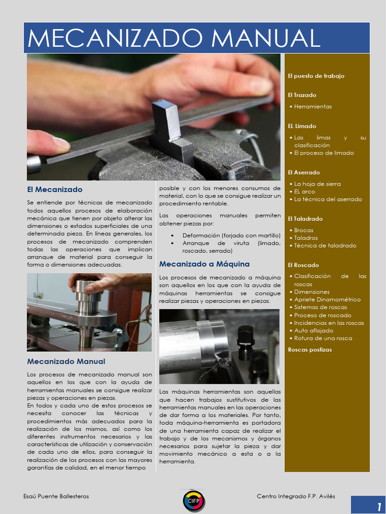 Mecanizado | PDF | Perforar | Mecanizado
