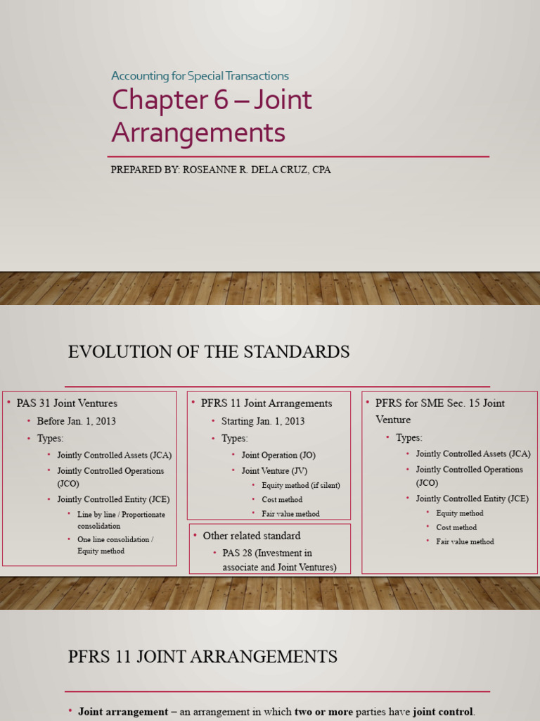 Chapter 6 - Joint Arrangements | PDF | Debits And Credits | Investing