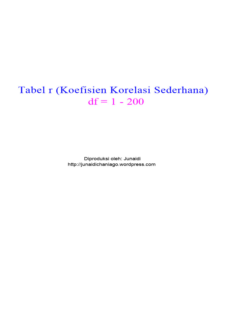 tabel_r | PDF