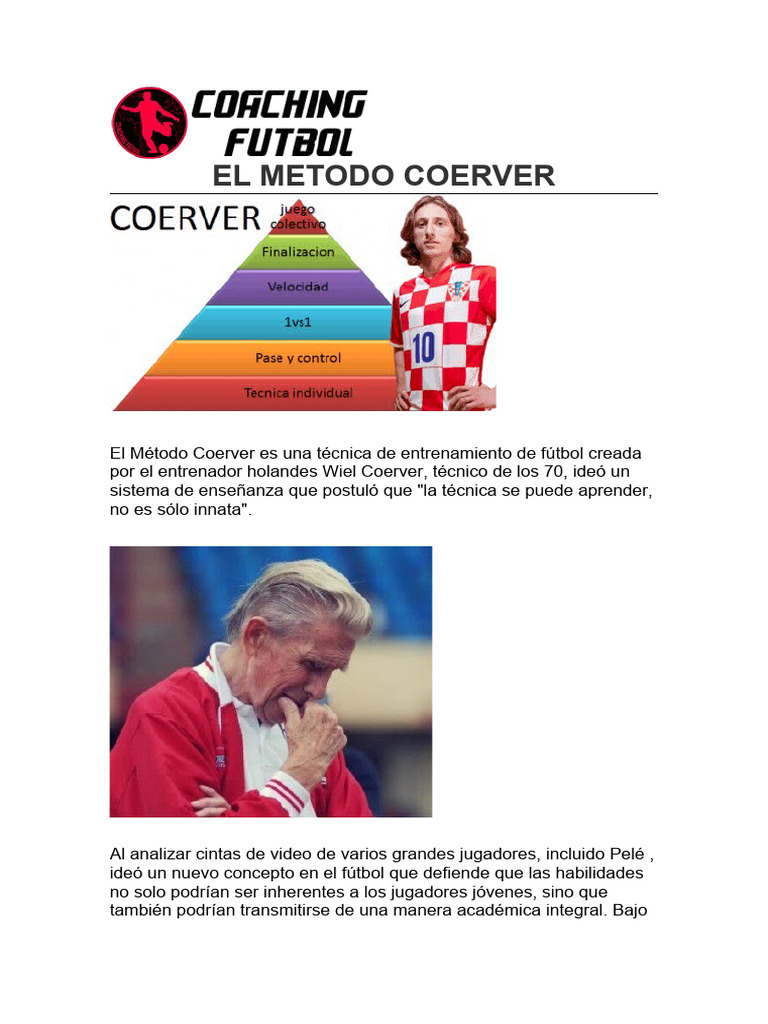 Metodo Coerver Futbol | PDF | Asociación de Futbol