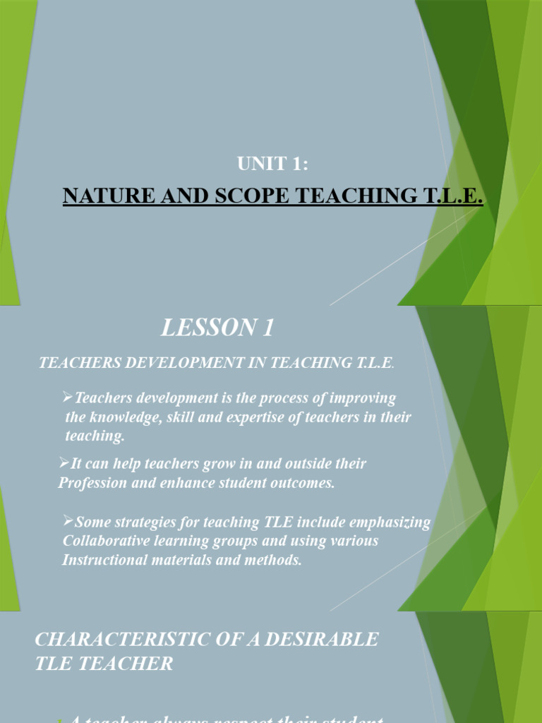 Brylle TLE Report | PDF | Teachers | Learning