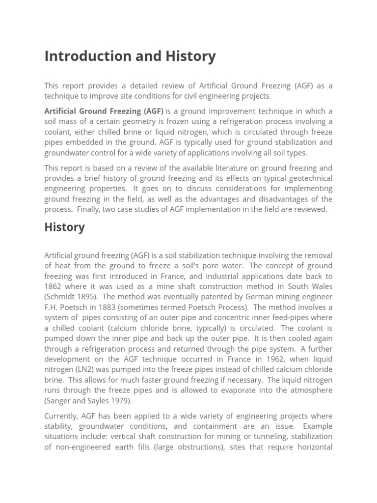 AFG Method | PDF | Strength Of Materials | Tunnel
