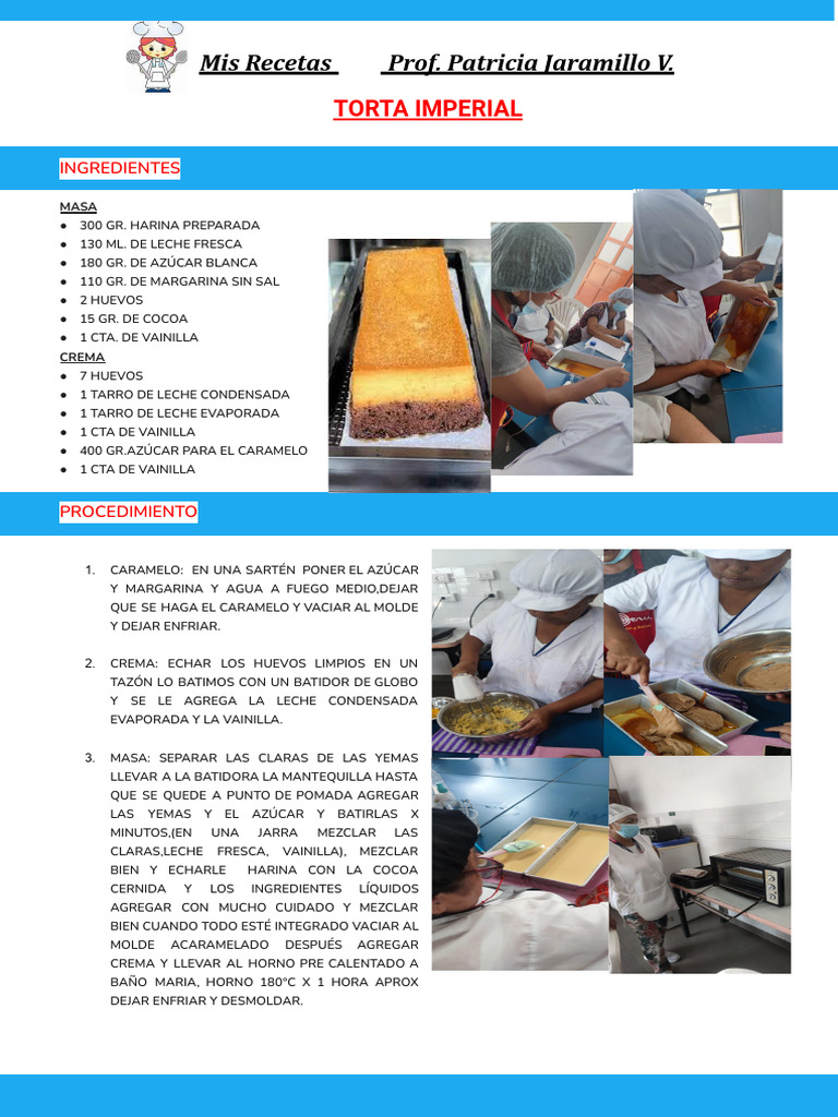 Torta Imperial: Receta Completa | PDF