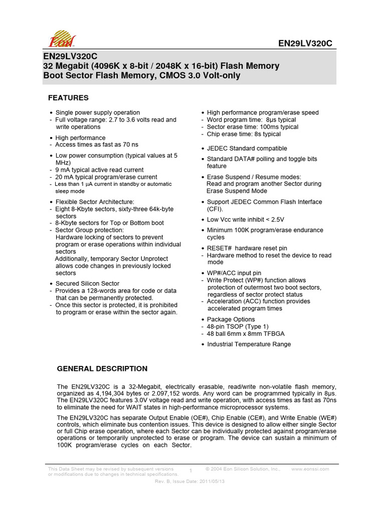 En29lv320ct 70tip | PDF | Flash Memory | Input/Output