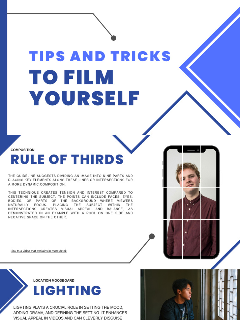 Tips and tricks to film yourself JAY | PDF