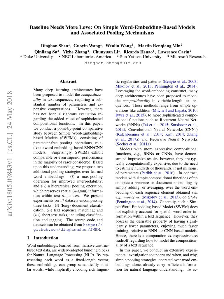 word embeddings | PDF | Artificial Neural Network | Machine Learning
