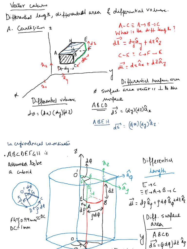 Notes 2 (Vector Calculus) | PDF