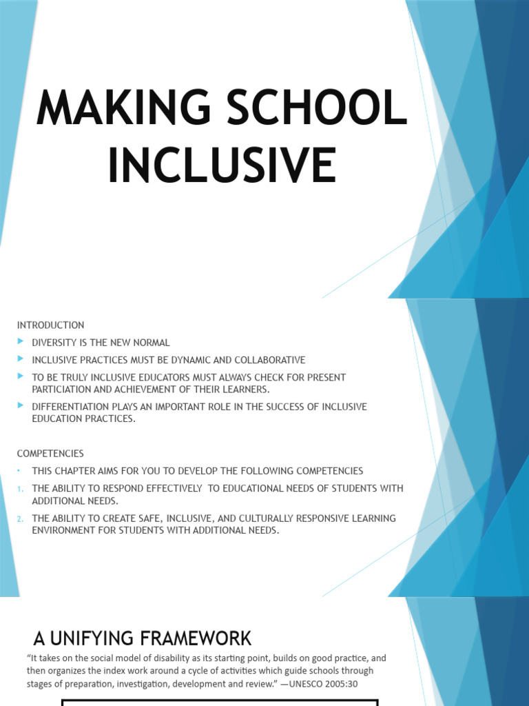 Making School Inclusive | PDF | Differentiated Instruction | Cognition