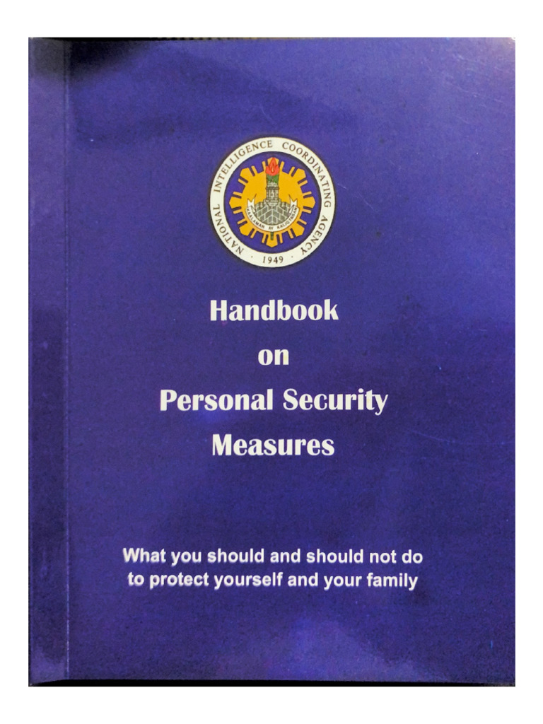 Handbook On Personal Security Measures | PDF