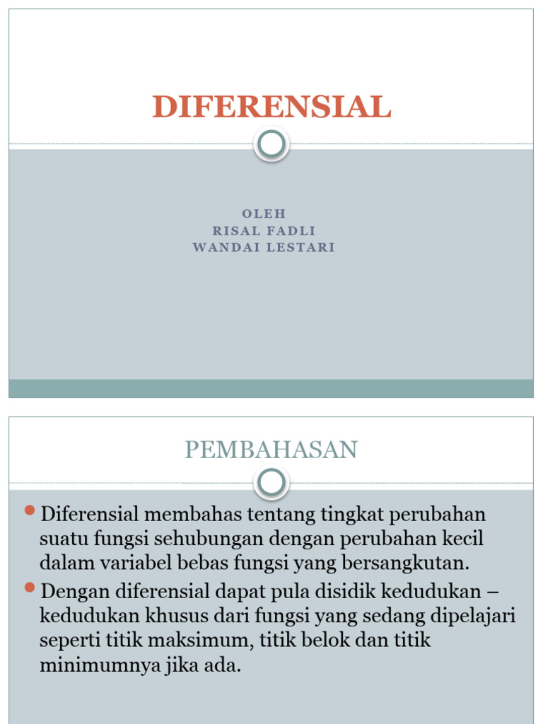 Diferensial Power Point | PDF