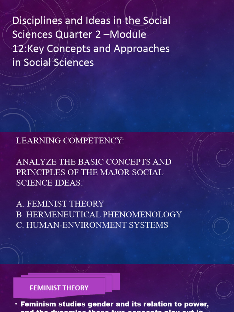 DISS Group 1 Presentation | PDF | Phenomenology (Philosophy) | Gender Studies