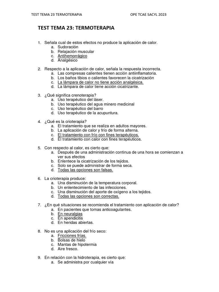 T.23. Termoterapia Test CR | Descargar gratis PDF | Conduccion termica ...