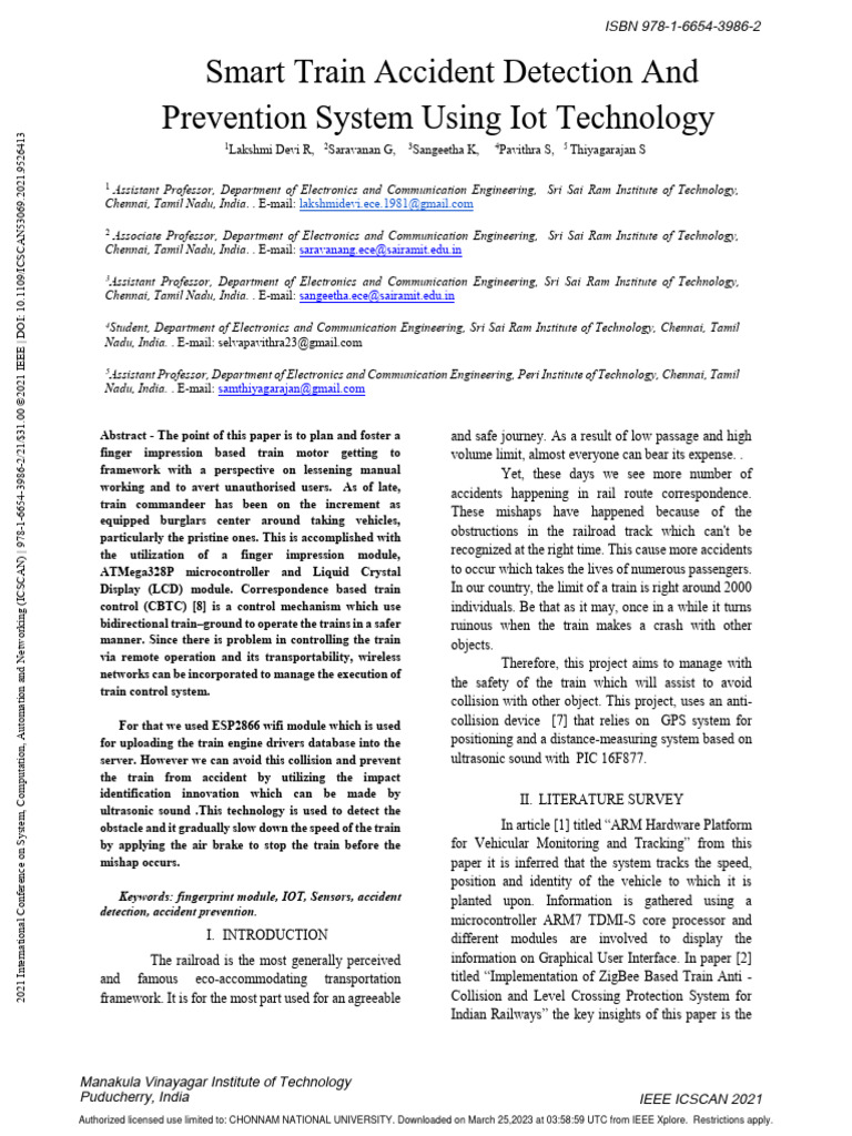 Smart - Train - Accident - Detection - and - Prevention - System ...