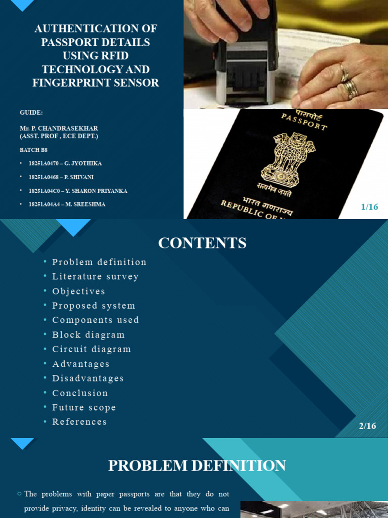 Major ppt-3 | PDF | Radio Frequency Identification | Biometrics