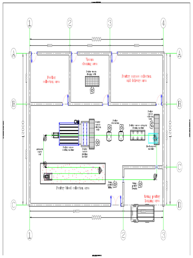 Slaughterhouse Poultry 100bph (Plan) | PDF