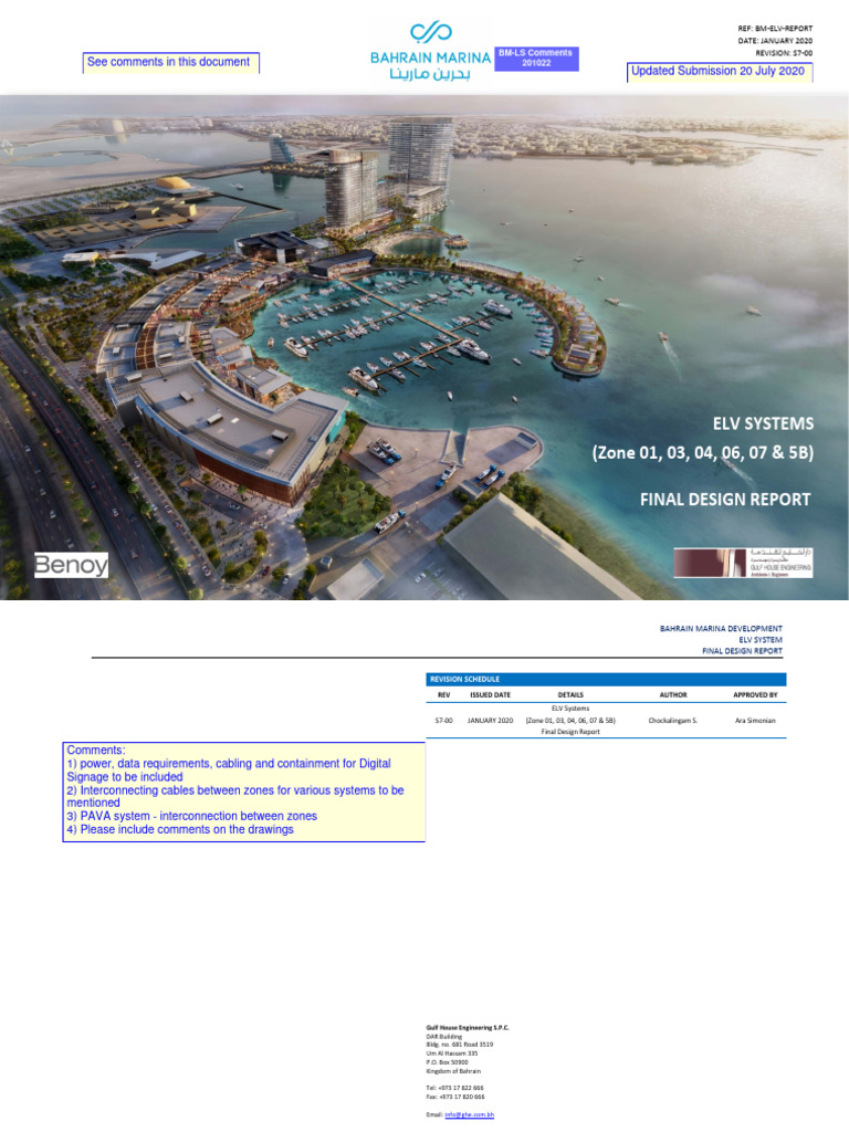 ELV System Final Design Report for Bahrain | PDF | Network Switch ...