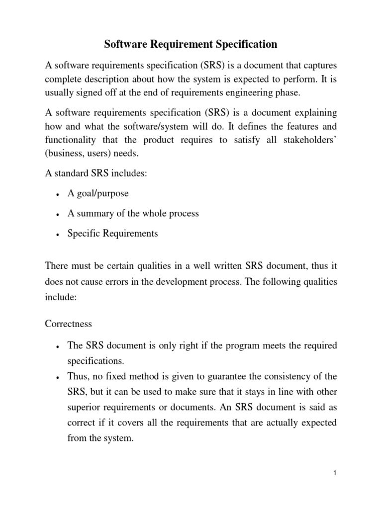 Unit - II SRS | PDF | Specification (Technical Standard) | Computing