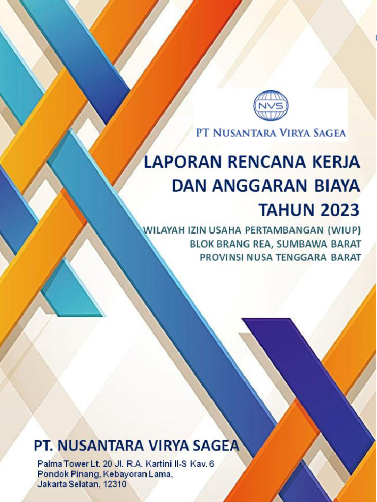 RKAB Eksplorasi PT NVS 2023 | PDF | Pengelolaan Keuangan & Uang