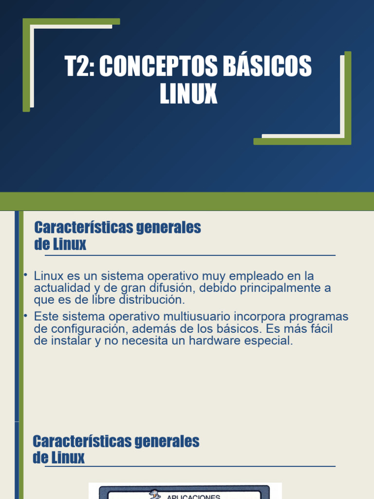 Conceptos Básicos Linux | PDF | Distribución de Linux | Archivo de computadora