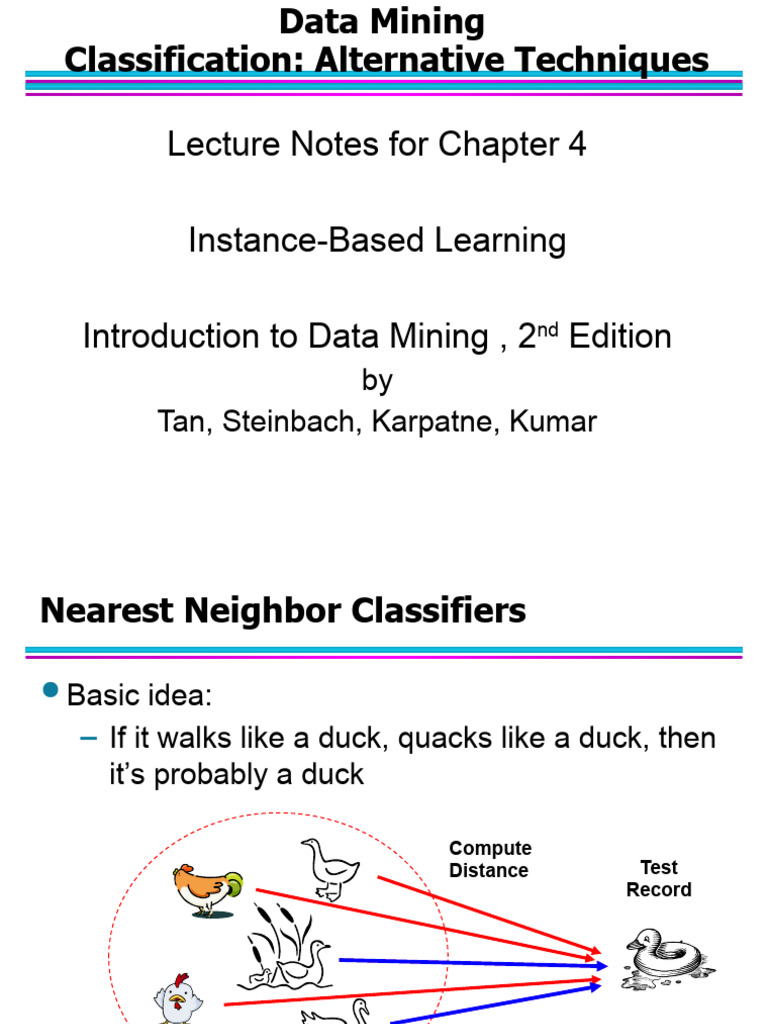 Chap4 KNN | PDF | Statistical Classification | Information Science