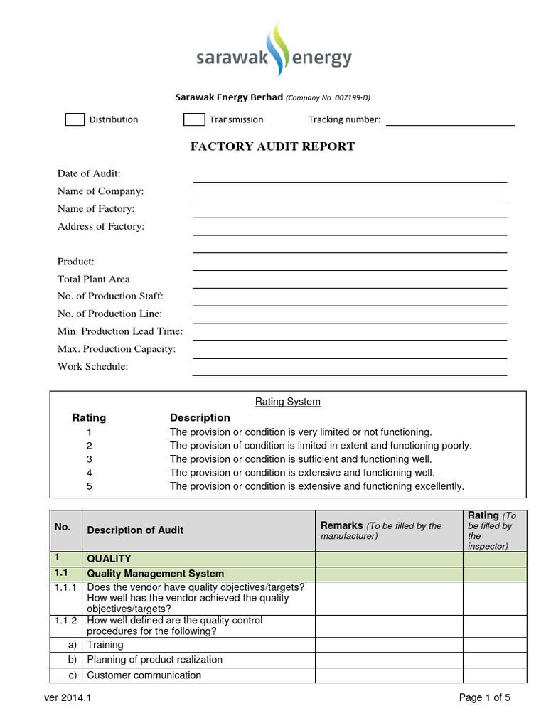 Factory Audit Report | Download Free PDF | Audit | Business Process