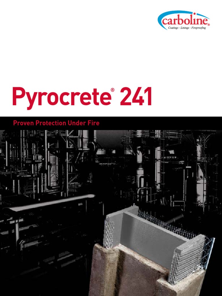 Pyrocrete 241 Brosure Carboline | Download Free PDF | Oil Refinery ...