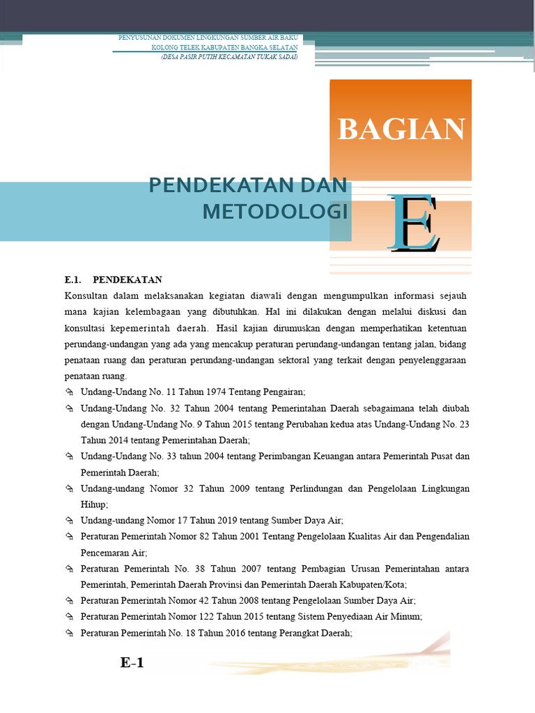 BAGIAN E - Analalinpsr | PDF