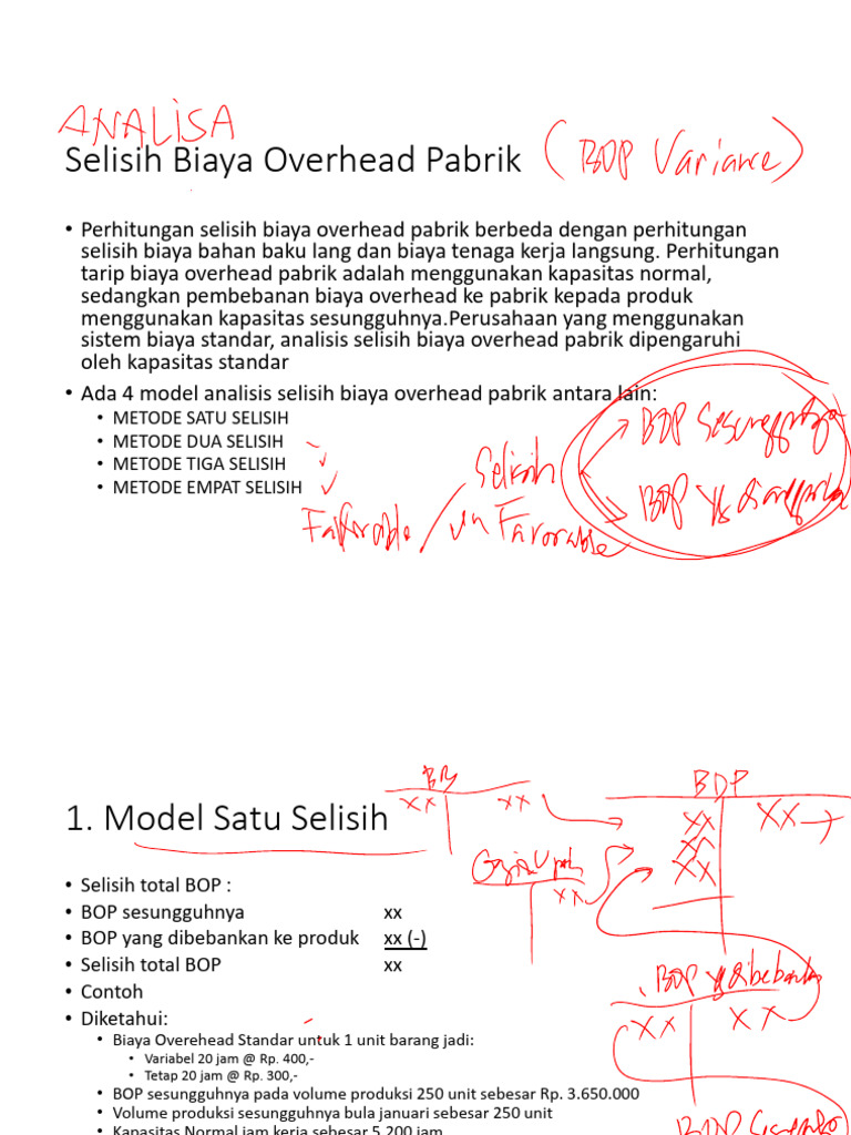 Analisis Selisih Biaya Overhead Pabrik | PDF | Griya & Taman | Komputer