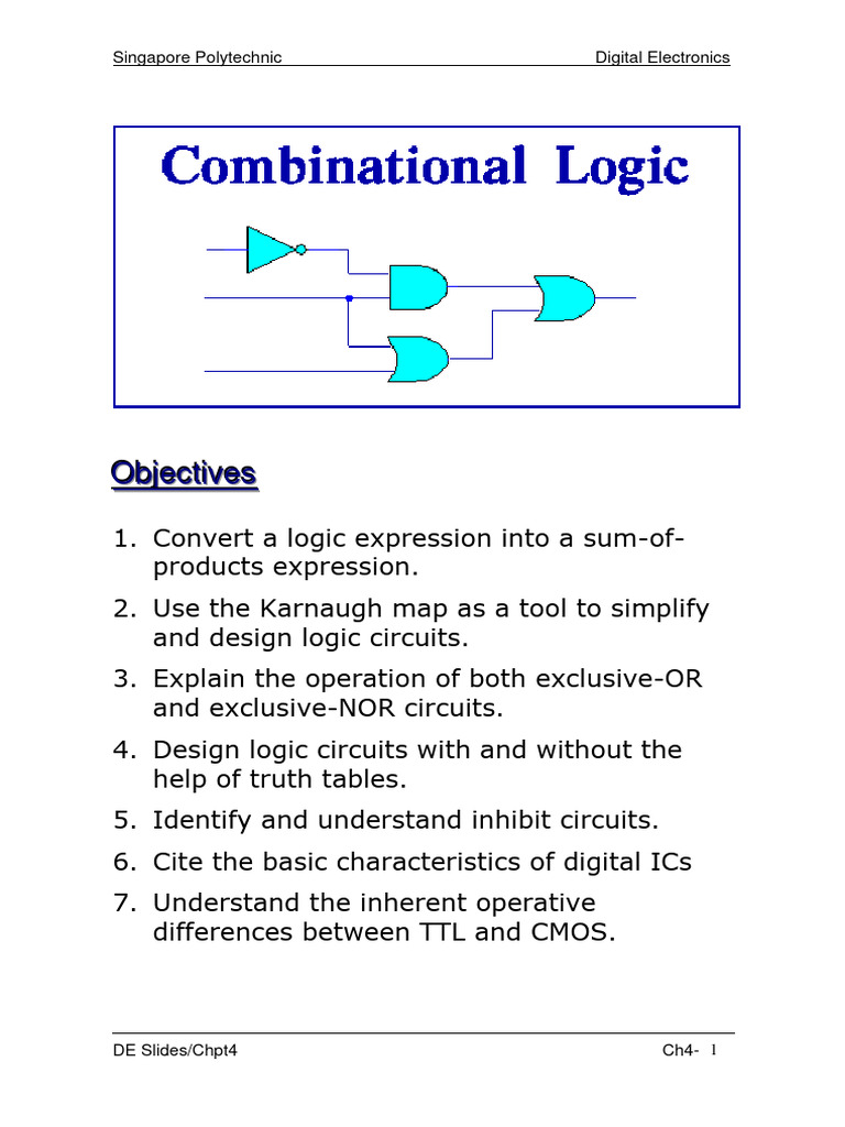 CH 4 | PDF | Logic Gate | Logic