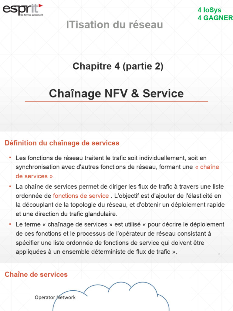 Ch4-2-SDN-NFV & Service Chaining | PDF | Réseau privé virtuel | Transmission des données