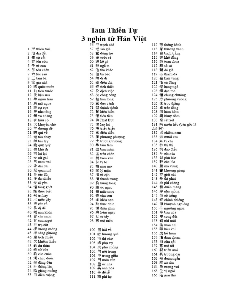 Tam Thiên T | PDF