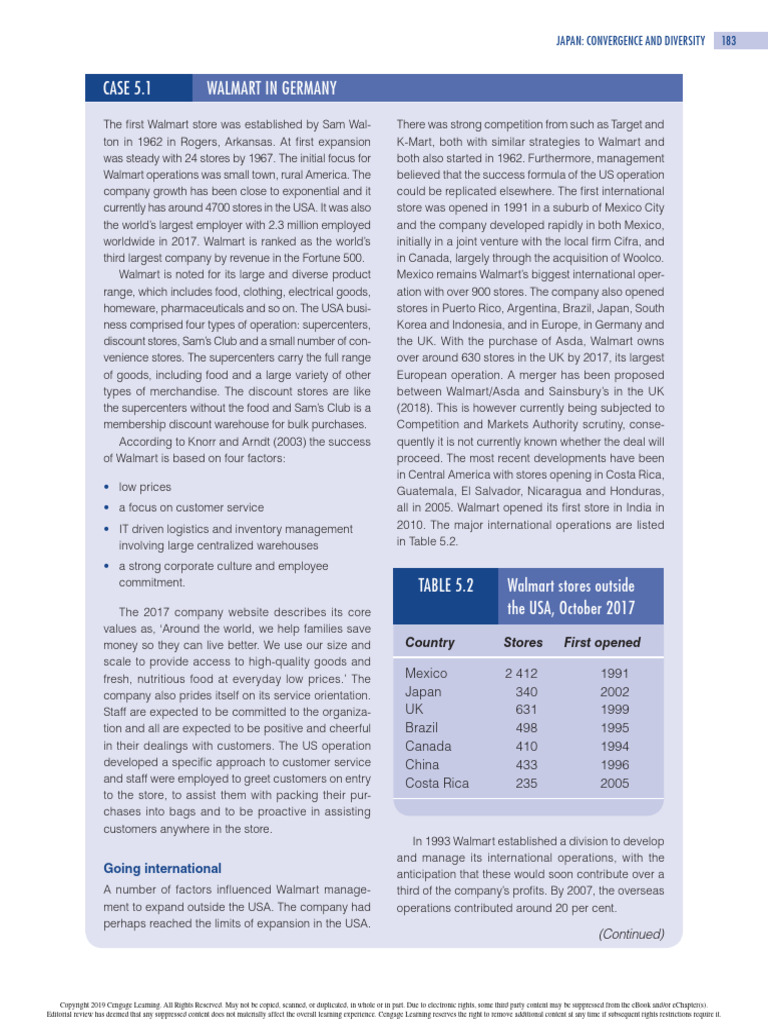Walmart Case Study Pdf Walmart Supply Chain