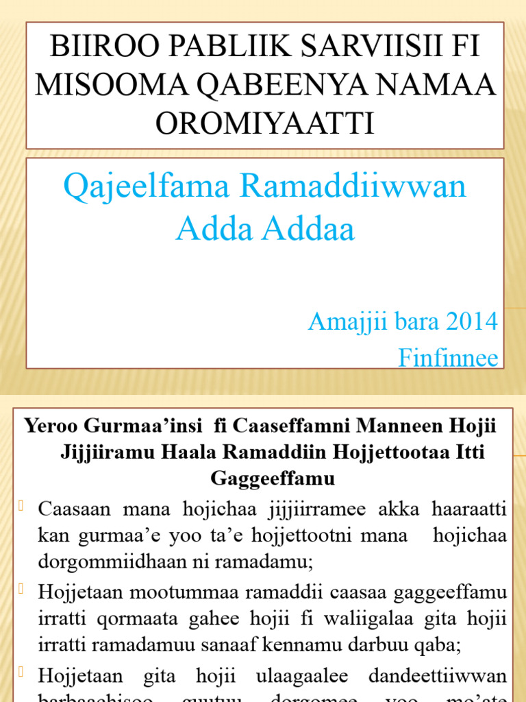 Final Presantation Ramaddiiwwan Adda Addaa | PDF
