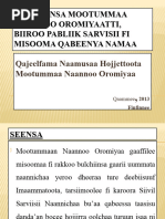 Qajeelfama Raawwii Naamusaa Hojjettoota Mootummaa Naannoo Oromiyaa | PDF