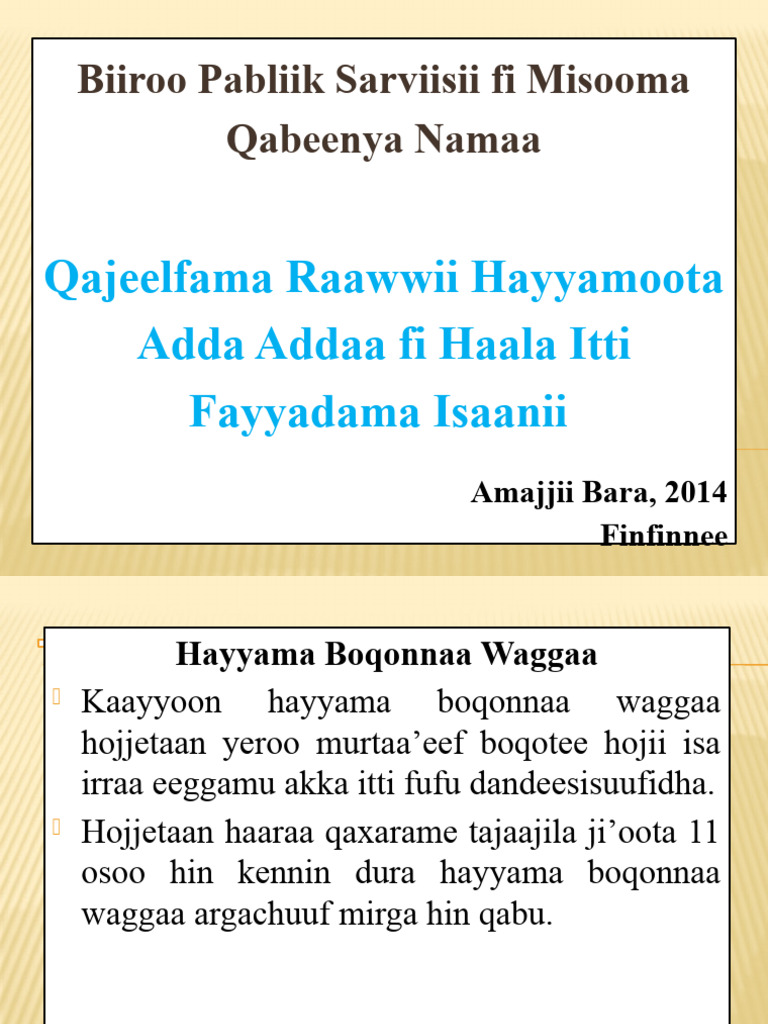 Final Presantation of Hayyamoota Adda Addaa | PDF
