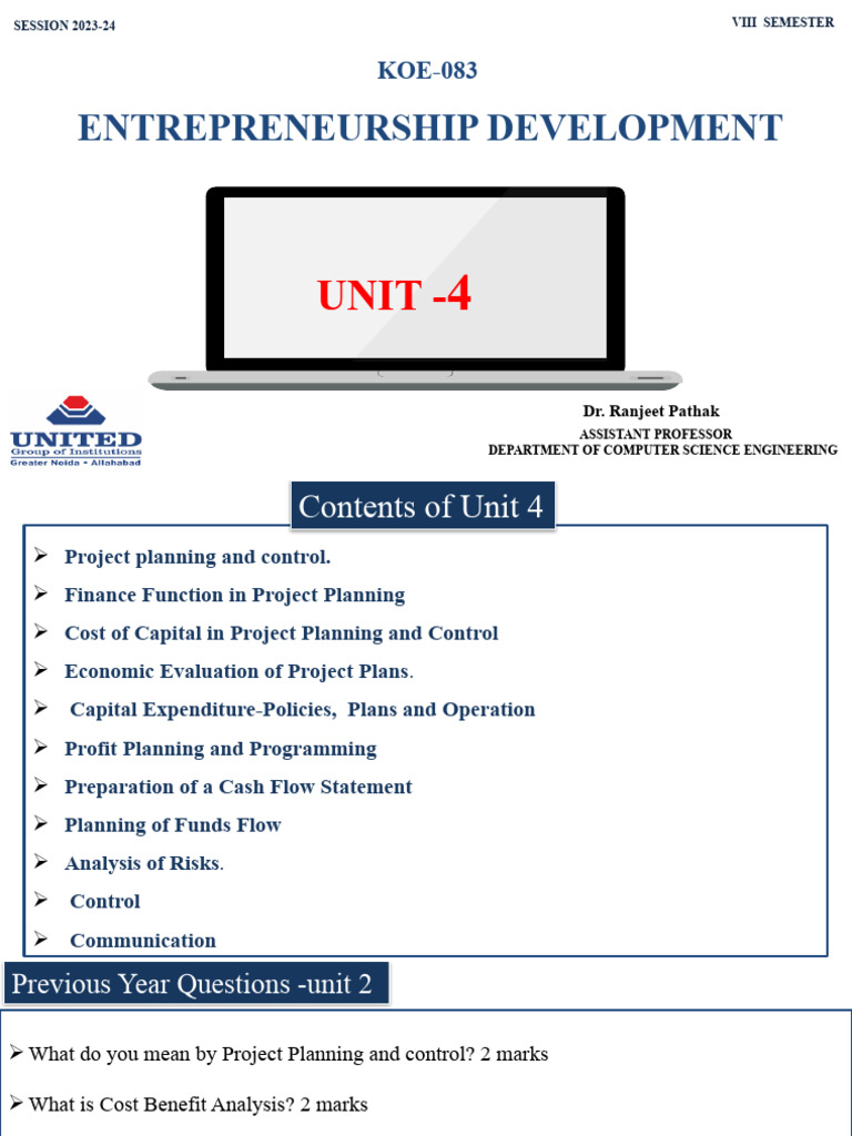 ED Unit 4 - Complete | PDF | Risk | Risk Management