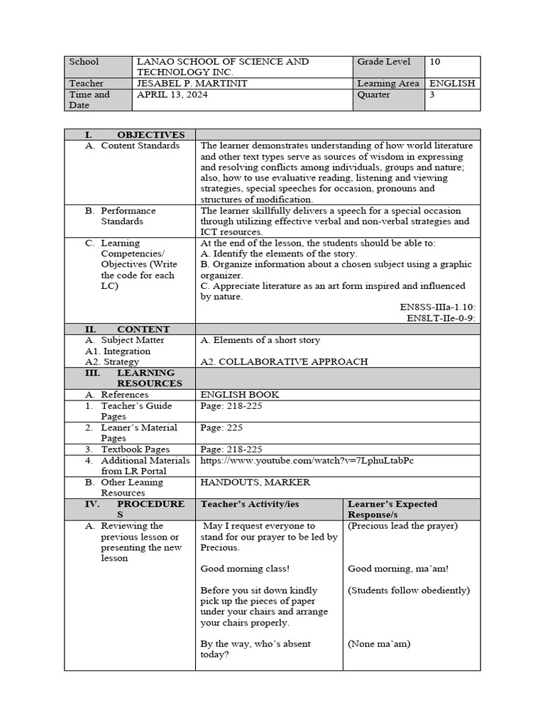 For Survey Demo (The Bolo) | PDF | Learning | Teachers