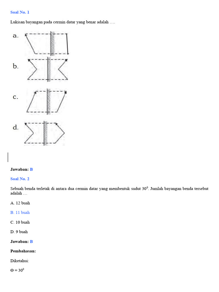 Soal Optik | PDF | Griya & Taman | Seni