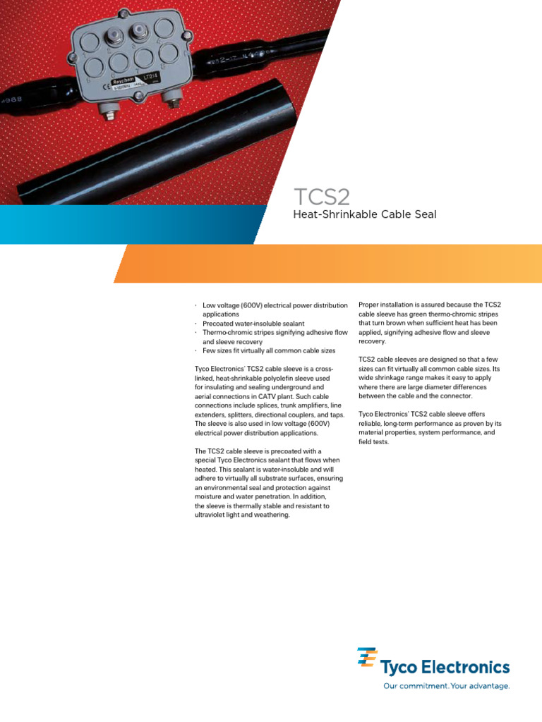 TCS2 Heatshrink Spec | PDF | Electrical Connector | Electrical Engineering
