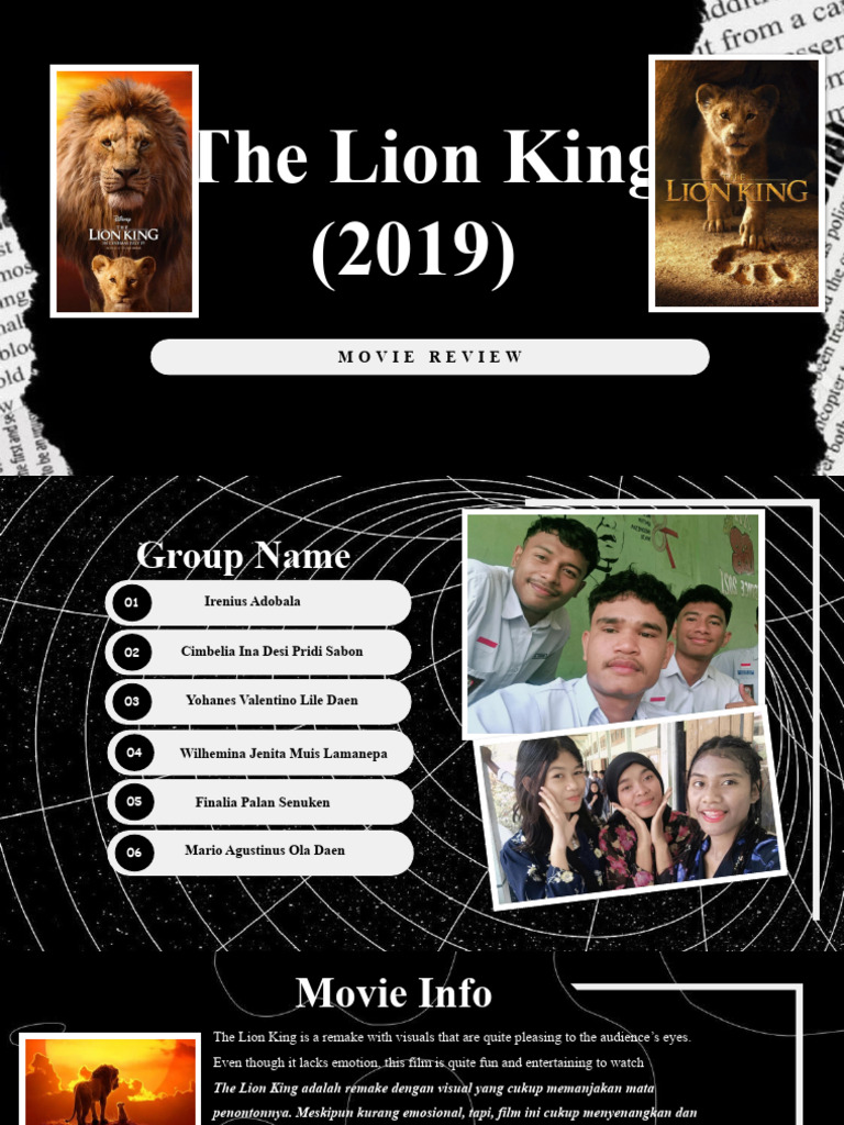 Ulasan Film The Lion King (2019) | PDF